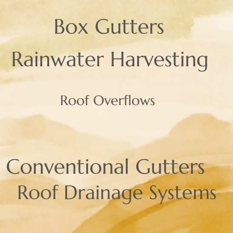 Types of Roof Drainage Systems