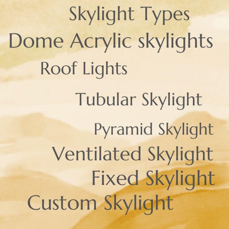 Types of Roof Lights