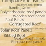Types of Roof Panels